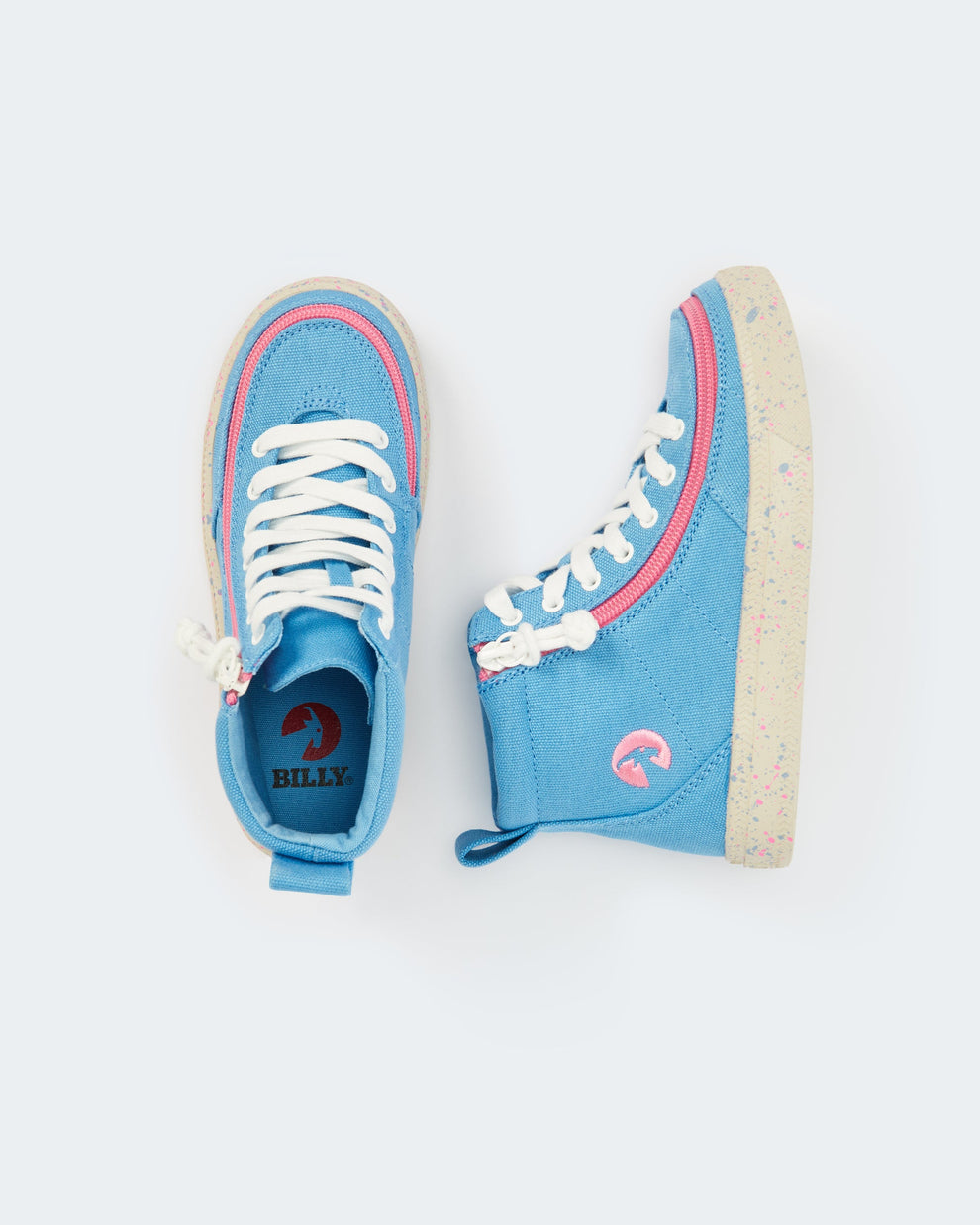 Classic High Top (Kids) - Blue/Pink Speckle – BILLY Footwear Australia